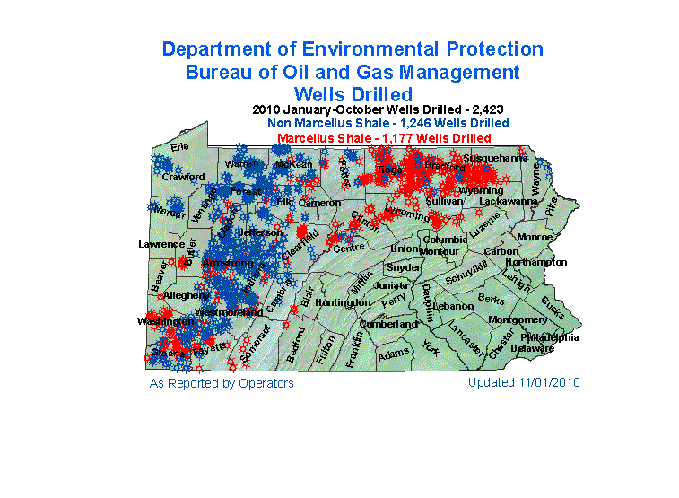 Drilling site maps - GoMarcellusShale.com